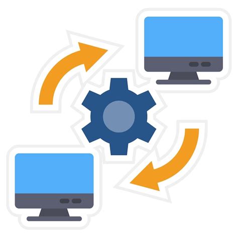 premium vector synchronize icon