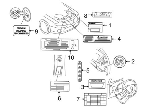 2005 2006 Pontiac Gto Engine Identification Label 92067354 Gm