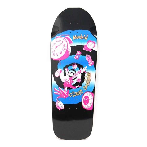 Madrid Claus Grabke 1075 Black Skateboard Planche Seule Réédition