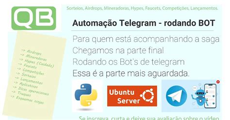 Canalqb Ubuntu Automatizando Os Bots De Telegram Canalqb Scripts E Criptos