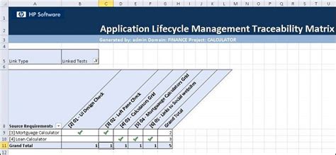 Requirements Traceability Matrix Template Excel