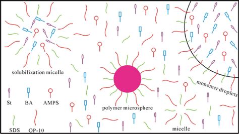 A Schematic Diagram Of The Emulsion Polymerization System Download Scientific Diagram