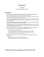 Mathematical Problem Solving In Matlab Assignment Instructions