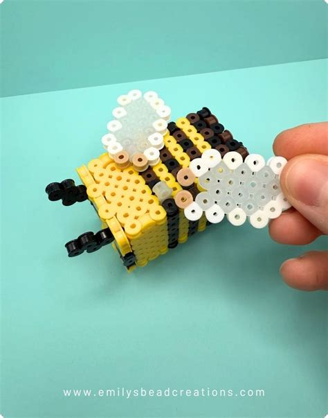 3d Minecraft Bee Perler Bead Pattern Emilys Bead Creations