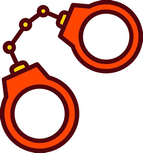 Hand Cuffs Vector Icon 15500962 Vector Art At Vecteezy