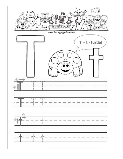 Free Printable Letter T Worksheets Printable Word Searches