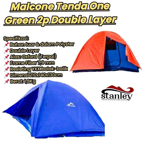 Jual Malcone Tenda One Green 2p Double Layer Shopee Indonesia