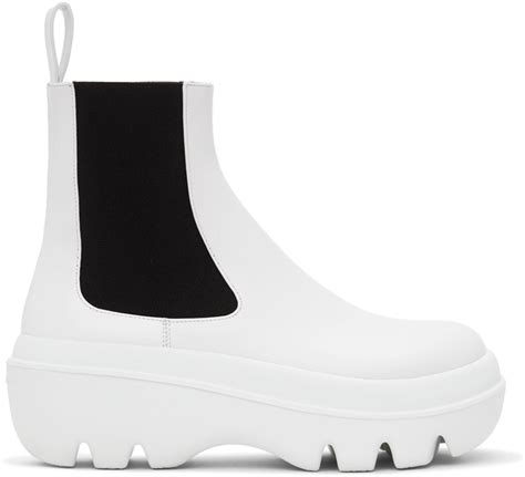 White Storm Chelsea Boots By Proenza Schouler On Sale