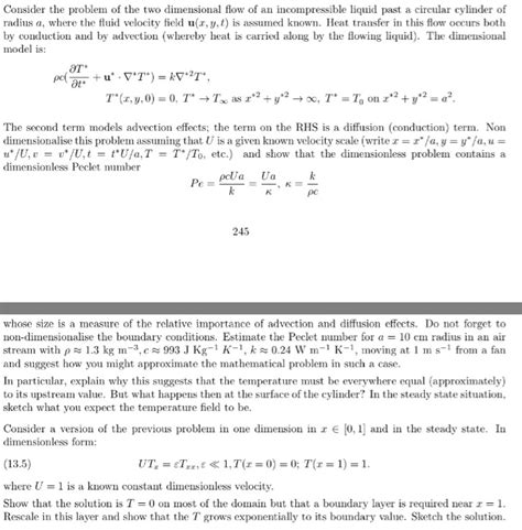 Solved Consider The Problem Of The Two Dimensional Flow Of Chegg