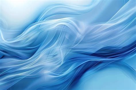 Premium Vector Abstract Blue Background With Smooth Waves And Soft