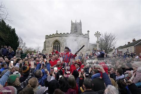 Participants Battle It Out During The Haxey Hood An Ancient News