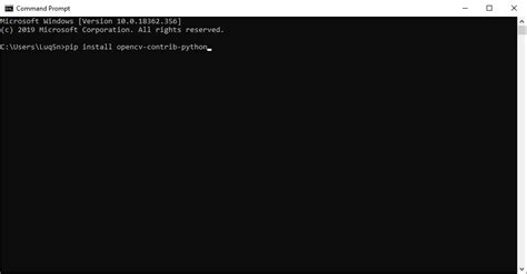 Opencv Python Install