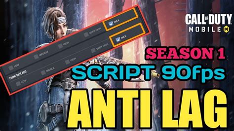 HOW TO FIX LAG CODM SEASON NEW UPDATES ANTI LAG NEW UPDATES CONFIG YouTube