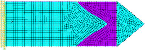 2D Finite Element Model With Shell Elements And A Mass Element Download Scientific Diagram