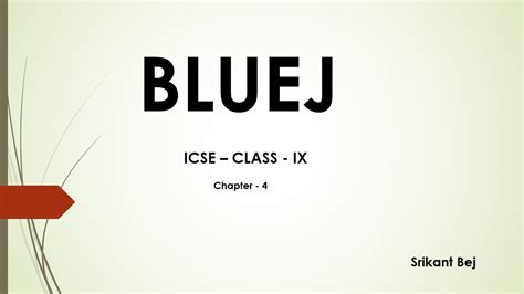 Icse Chapter 4 Bluej Live Class Youtube