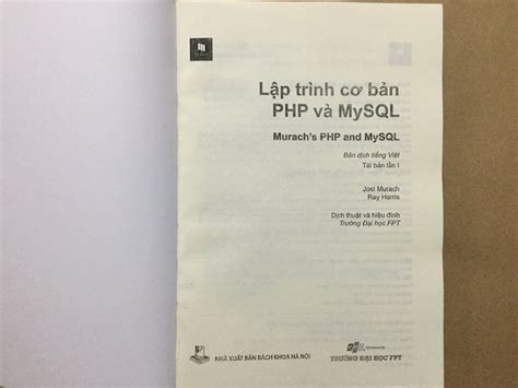 FPT Lập Trình Cơ Bản PHP và MySQL Murach Ray Harris