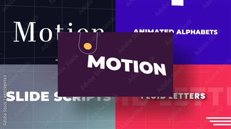 3d Dimensional Shift Text Animated Titles With Control Panels Stock Template Adobe Stock