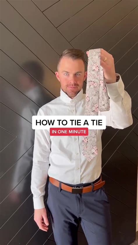 How To Tie A Tie Easy Four In Hand Knot Tutorial Tiktok