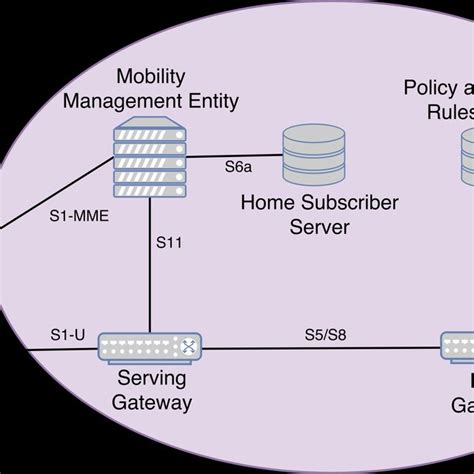 Lte Network Architecture Download Scientific Diagram