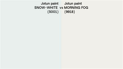 Jotun Paint Snow White Vs Morning Fog Side By Side Comparison