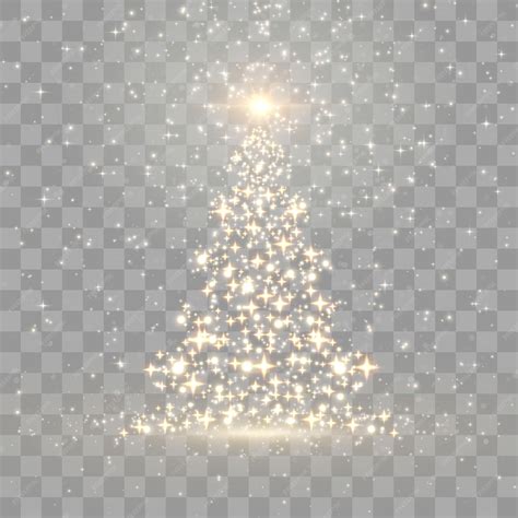 Premium Vector Vector Glittering Lights In The Form Of A Christmas