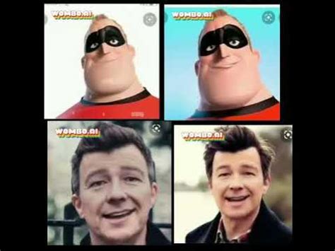 Mr Incredible and Rick Astley Sing Numa Numa - YouTube