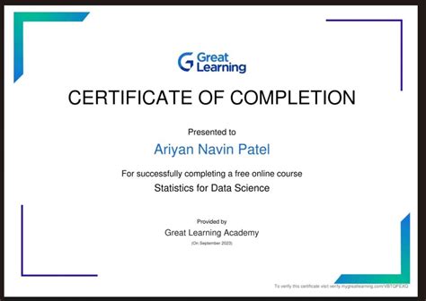 ariyan patel on linkedin greatlearningacademy greatlearning glacertificate