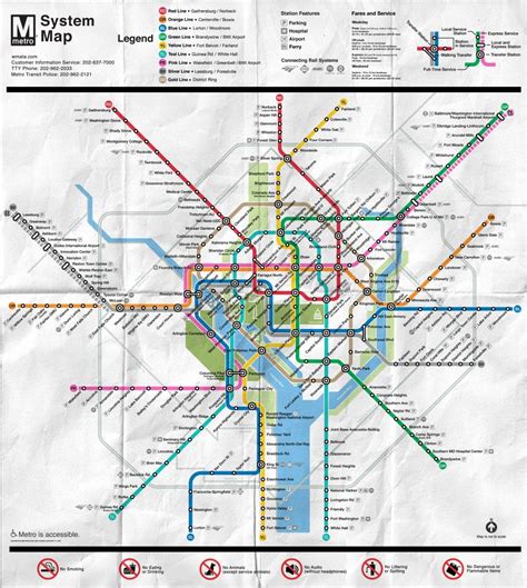 Wmata Map Dc Metro Map For 2026 Not Bored In Dc