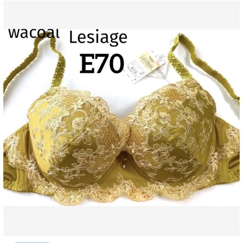 Wacoal 【新品タグ付】ワコールlesiage★ゴールドイエローe70（定価¥6710）の通販 By ブラセット2点おまとめ ︎ ︎