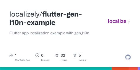 GitHub Localizely Flutter Gen L10n Example Flutter App Localization