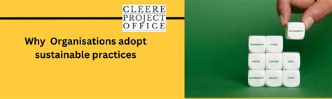 Why Organisations Adopt Sustainable Practices