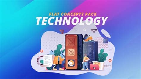 Technology Flat Concept Elements Ft Animation And Application Envato