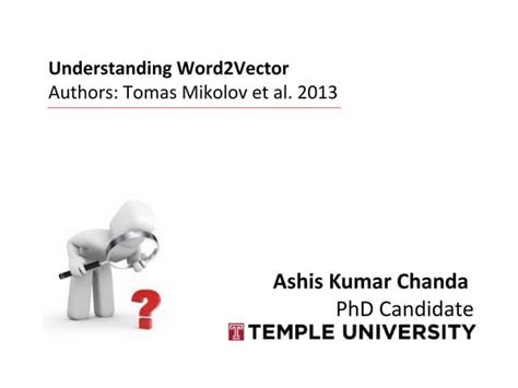 word 2 vector ppt