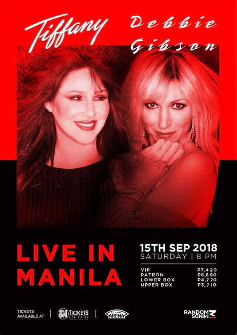 Tiffany And Debbie Gibson Live In Manila Clickthecity Events