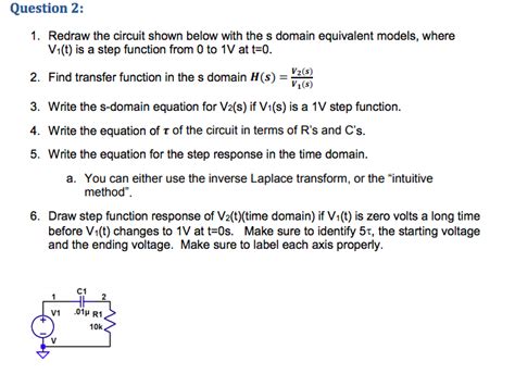solved question 2 1 redraw the circuit shown below with