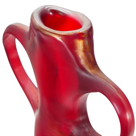 Mediterranean Collection Glass Vases Vase Ansa Red Original Murano