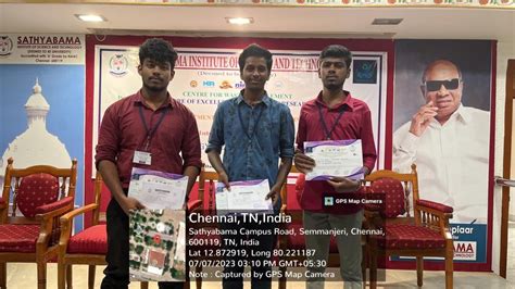 Paper Presentation At Sathyabama Institution
