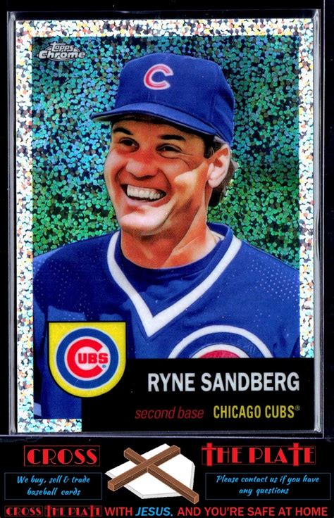 2022 Topps Chrome Platinum Anniversary Speckle Refractor 137 Ryne