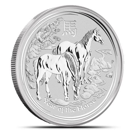 2014 1 Oz Silver Australian Year Of The Horse Coin