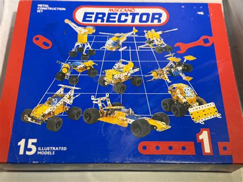 Vintage Meccano Erector Set 1 Model 030401 In Orig Box With