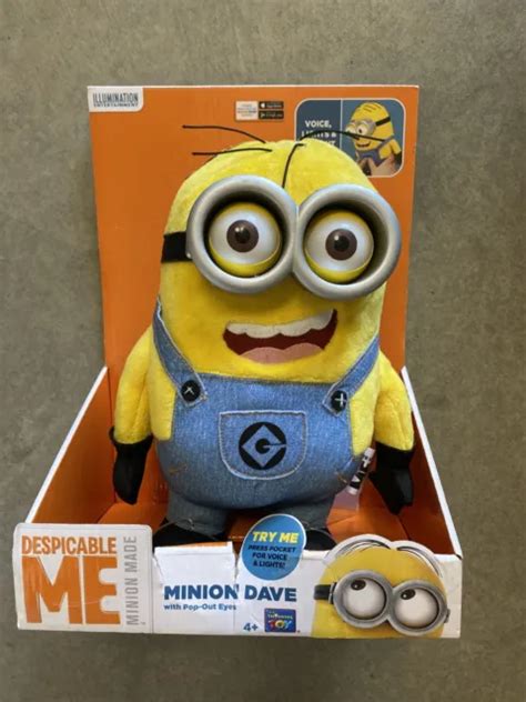 Despicable Me 3 Deluxe Minion Dave With Pop Out Eyes Talks New In Box £