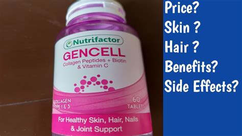 Nutrifactor Gencell Review Collagen Biotin Youtube