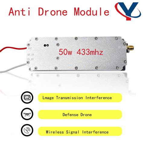 Wireless Signal Defense 50w 433mhz Fpv Rf Amplifier Anti Drone