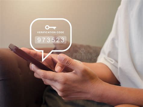 Two Steps Authentication Or 2fa Concept Verification Code Numbers With Key Icon Appear When