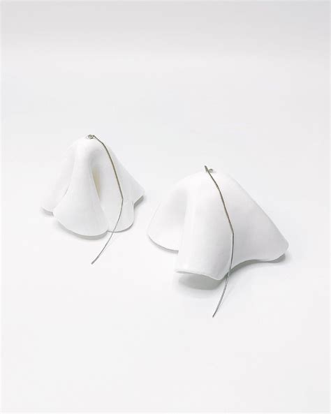 Fallen Tissues Sculpted Object Earrings For Sale At Stdibs