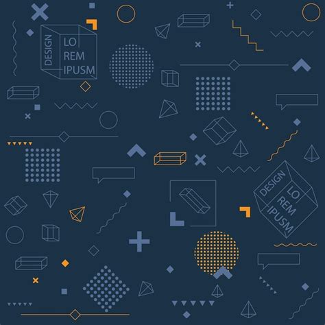 Premium Vector Trendy Seamless Geometric Background