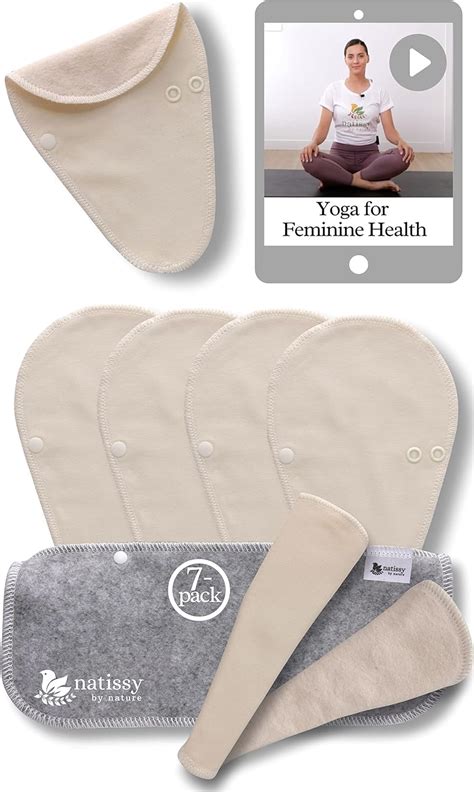 Cloth Panty Liners Thong 7 Pack Small Mini Organic Cotton Reusable