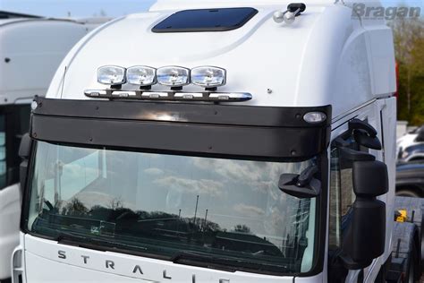 Iveco Stralis Stainless Steel Truck Roof Visor Light Lamp Bar 5 Leds