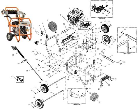 Generac Pressure Washer 65640 G0065640 Replacement Parts Pump