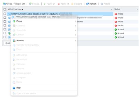 Removendo Vms Com Status Invalid No Esxi Rodrigo Lira